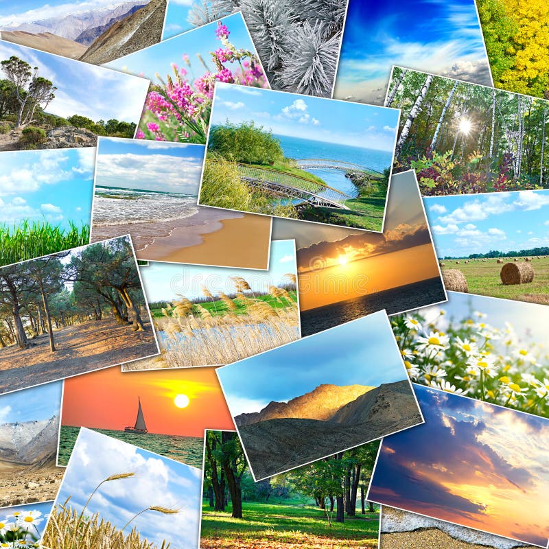 Art & Collectibles Paper Mixed Media & Collage A Beautiful View ...