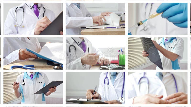Medical Doctor in Different Situations Stock Photo - Image of hand ...