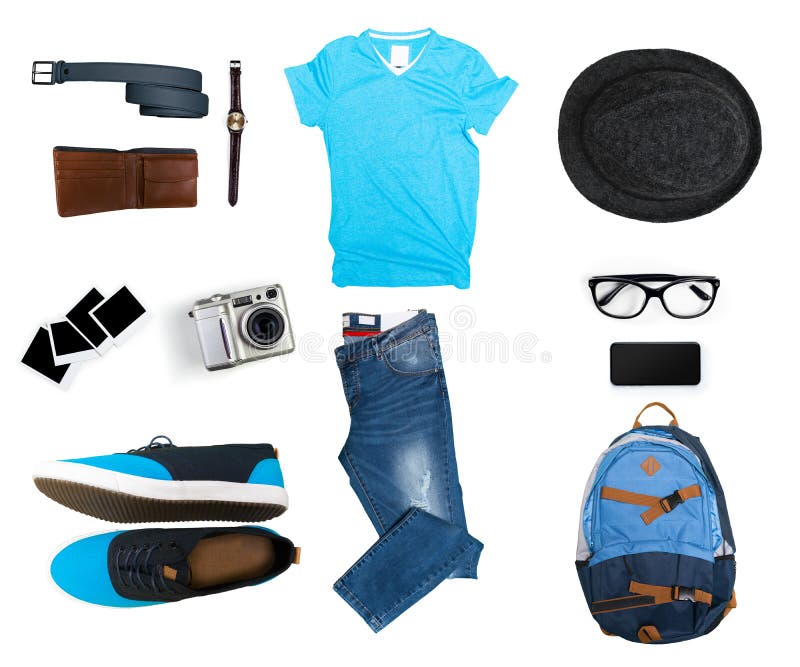 Collage of men`s clothing stock photo. Image of menswear - 79194296