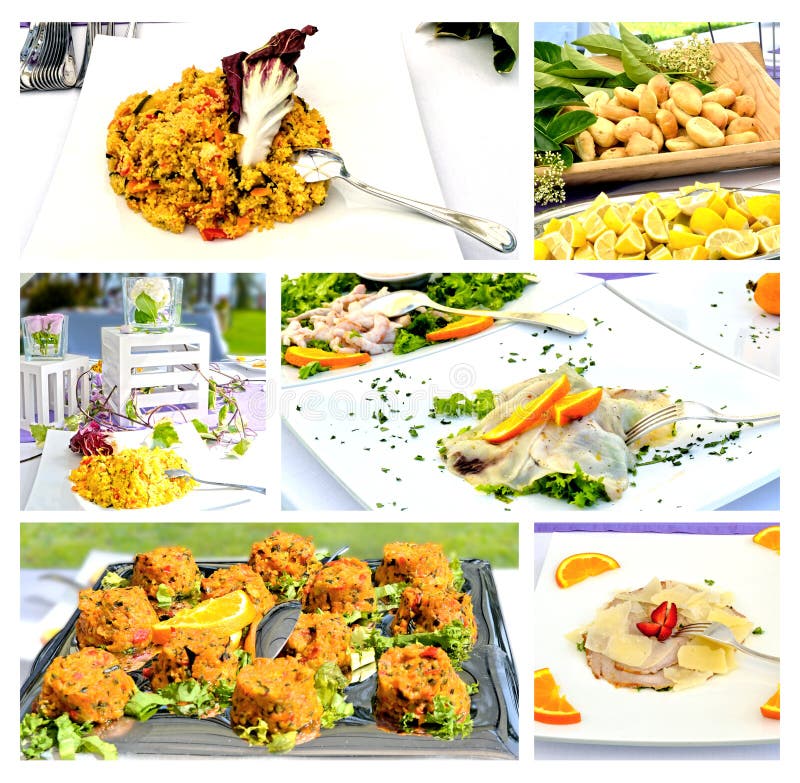 Collage Menu stock photo. Image of bread, fork, celebrate - 31898420