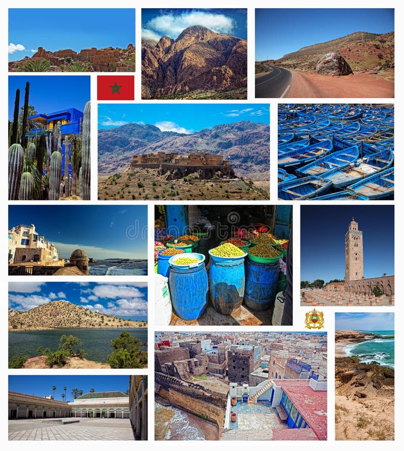 Collage of Morocco photo stock image. Image of architecture - 18313521