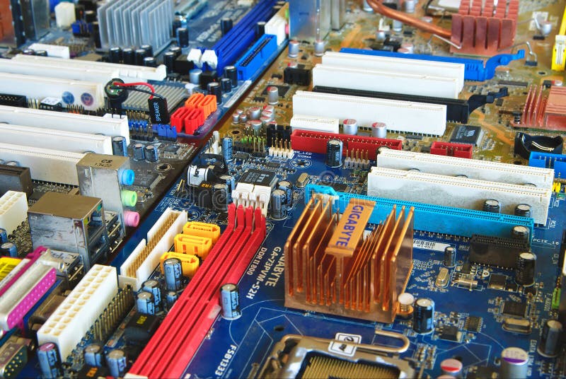A Collage of Motherboards for a Personal Computer Stock Image - Image ...