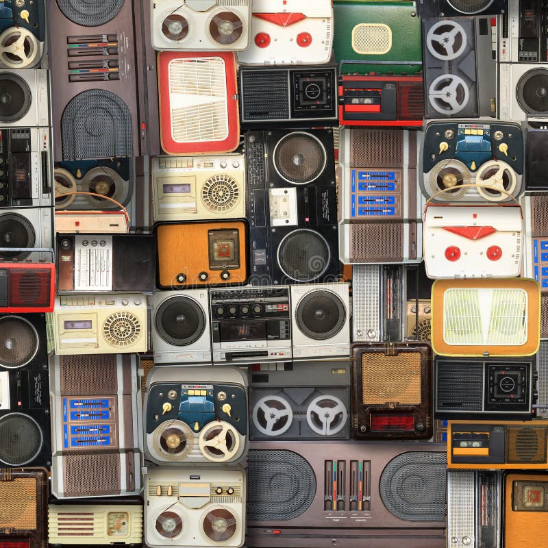 Collage of music stock photo. Image of vintage, tape - 52284678