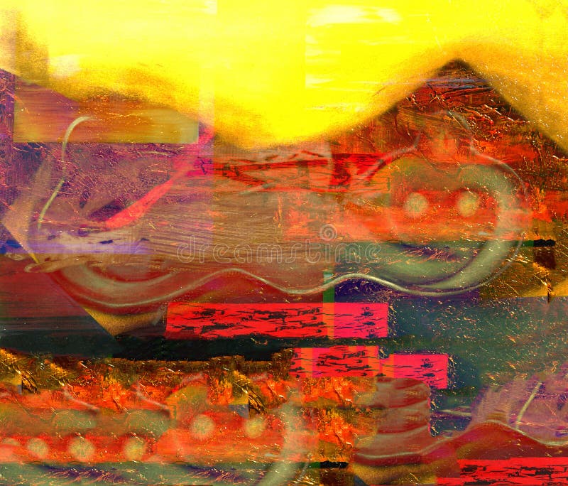 Collage Oil painting stock photo. Image of canvas, color - 33582702