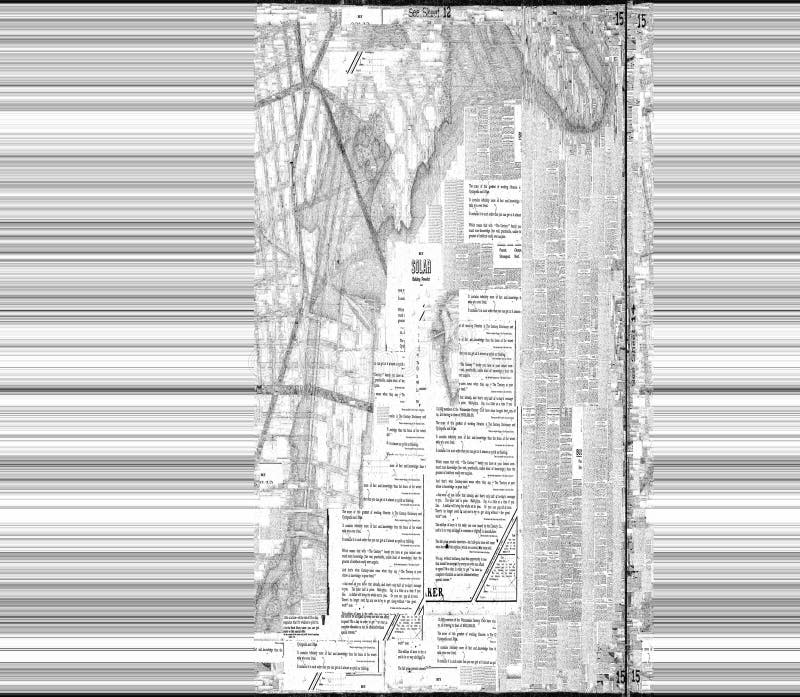 Collage of an Old Map and Aged Newspaper Texture Creating a Vintage and ...