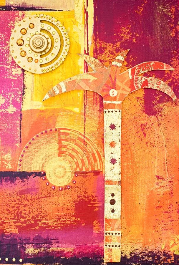 Colorful art collage stock illustration. Illustration of colored - 3130431