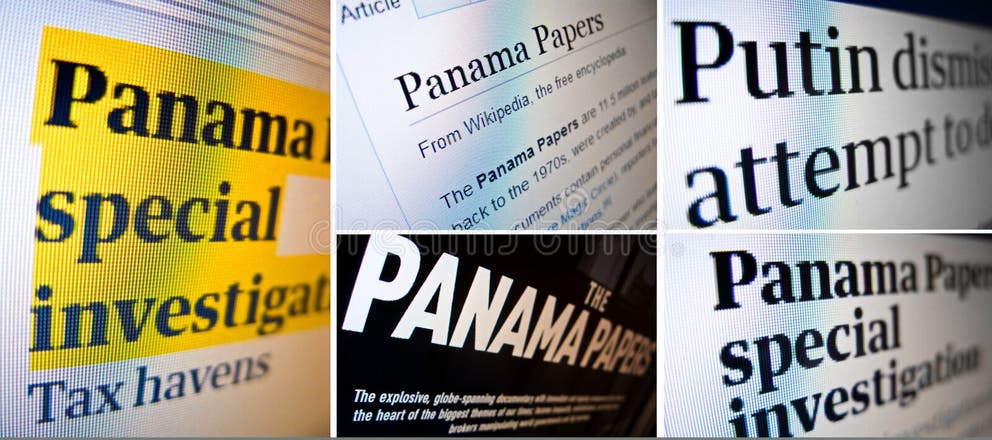 Panama Papers Leak Concept Collage Editorial Stock Image - Image of scandal, information: 138050599