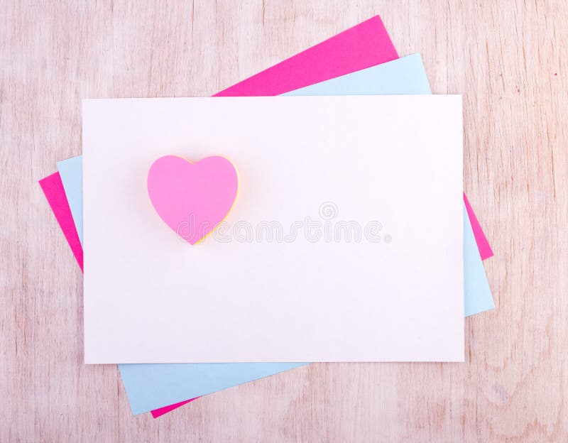 Collage Papers with Heart Stickers Stock Image - Image of teenager ...
