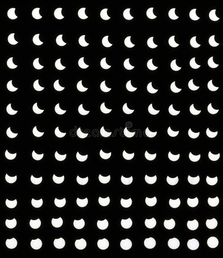 Collage partial eclipse stock image. Image of science - 51824903