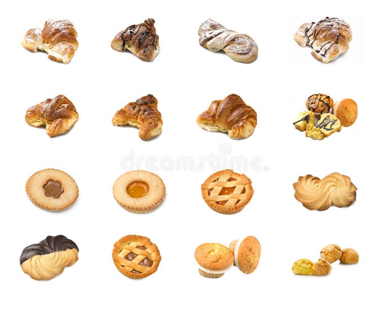 Collage of pastry stock photo. Image of bakery, macro - 24175038