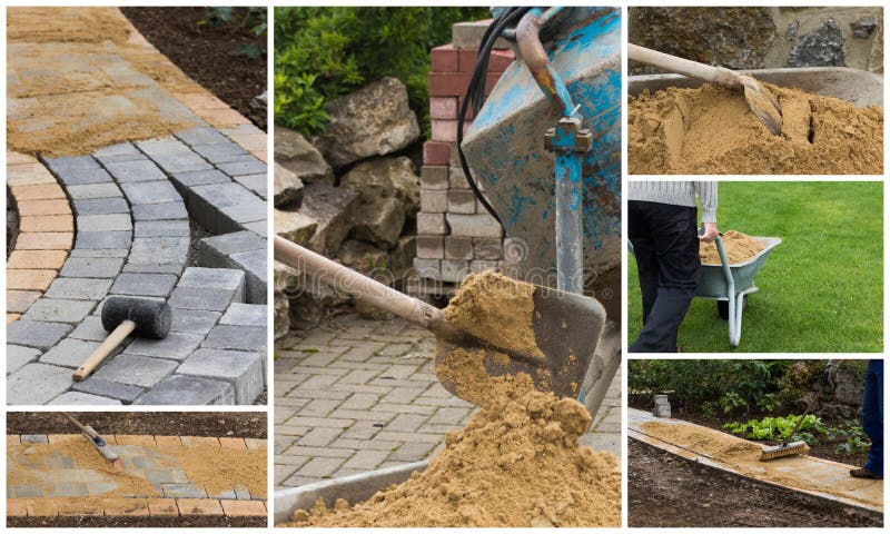 Collage of Construction of New Residential High-rise Buildings. Stock ...