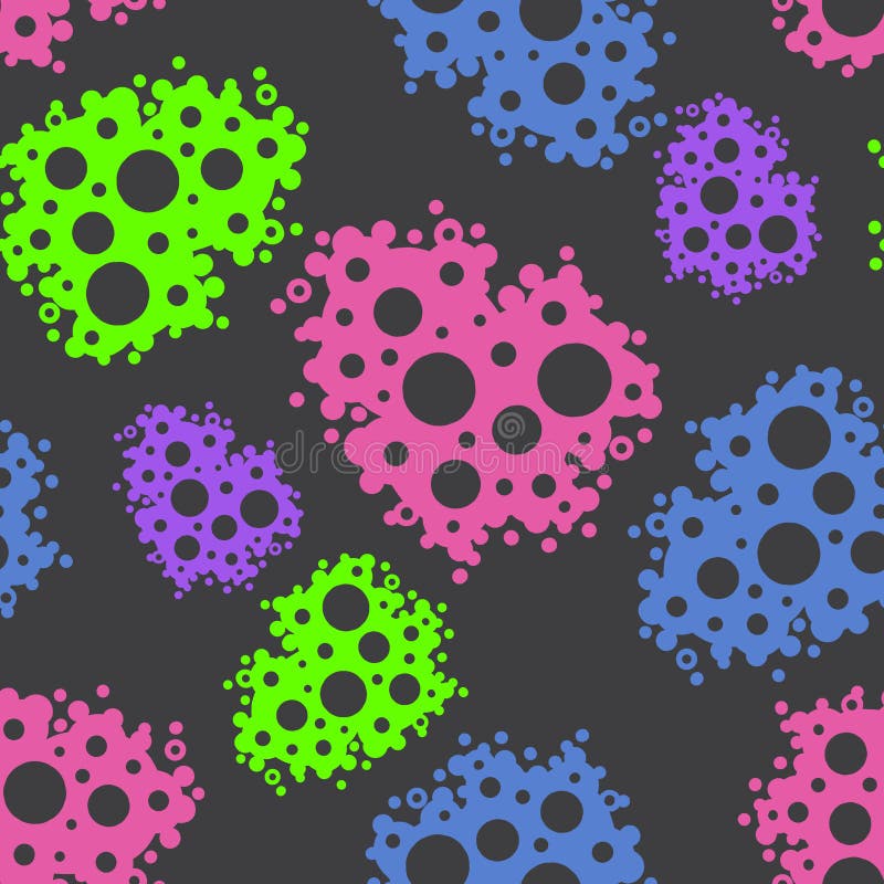 Collage. Pattern Creative Doodle Art Header with Different Shapes and ...