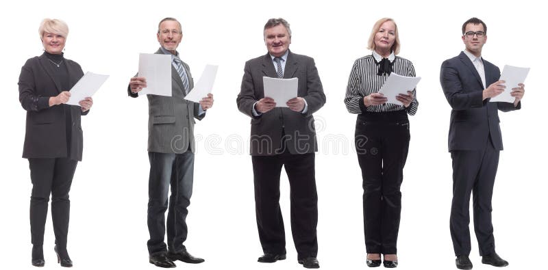 Collage of People Holding A4 Sheet in Hands Stock Photo - Image of ...