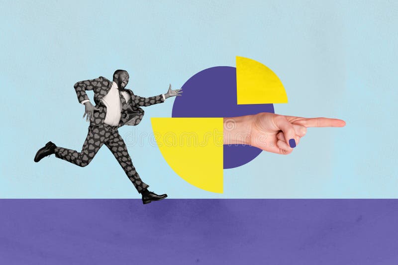 Collage of People Office Tools Arrow Chart Symbolizing Business Growth ...