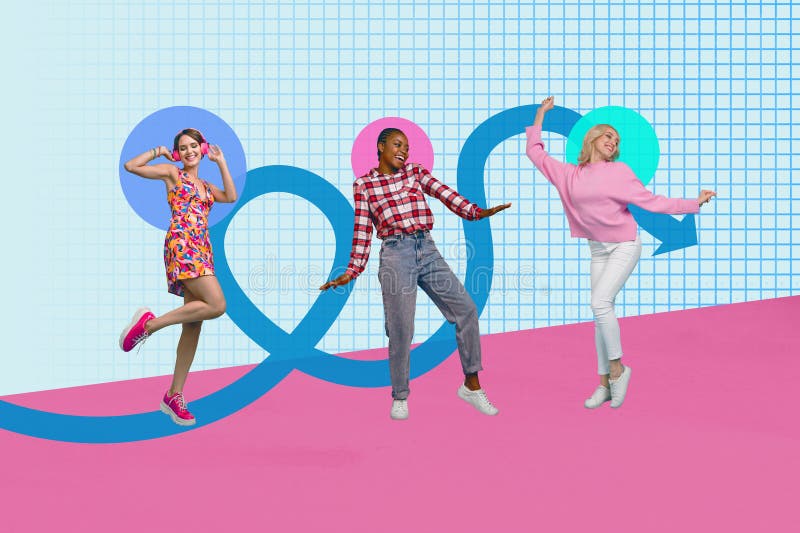 Collage of People Office Tools Arrow Chart Symbolizing Business Growth ...