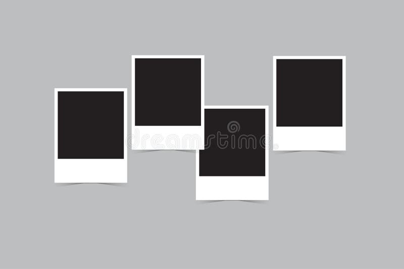 Collage Photo Effect Photo Template Vector Illustration Stock Vector ...