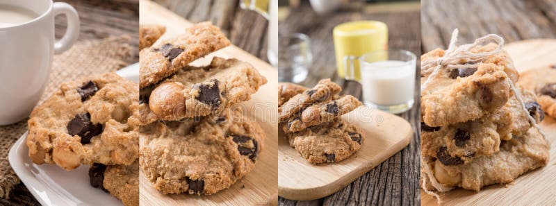 Collage photos of Cookies stock photo. Image of biscuit - 56092258