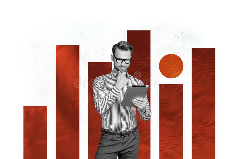 Collage Picture Illustration Black White Filter Attractive Charm ...