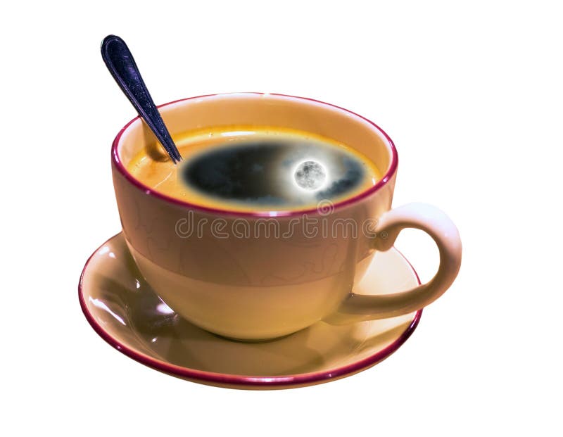 Collage Picture of Cap of Coffee in Cafe Stock Photo - Image of glowing ...