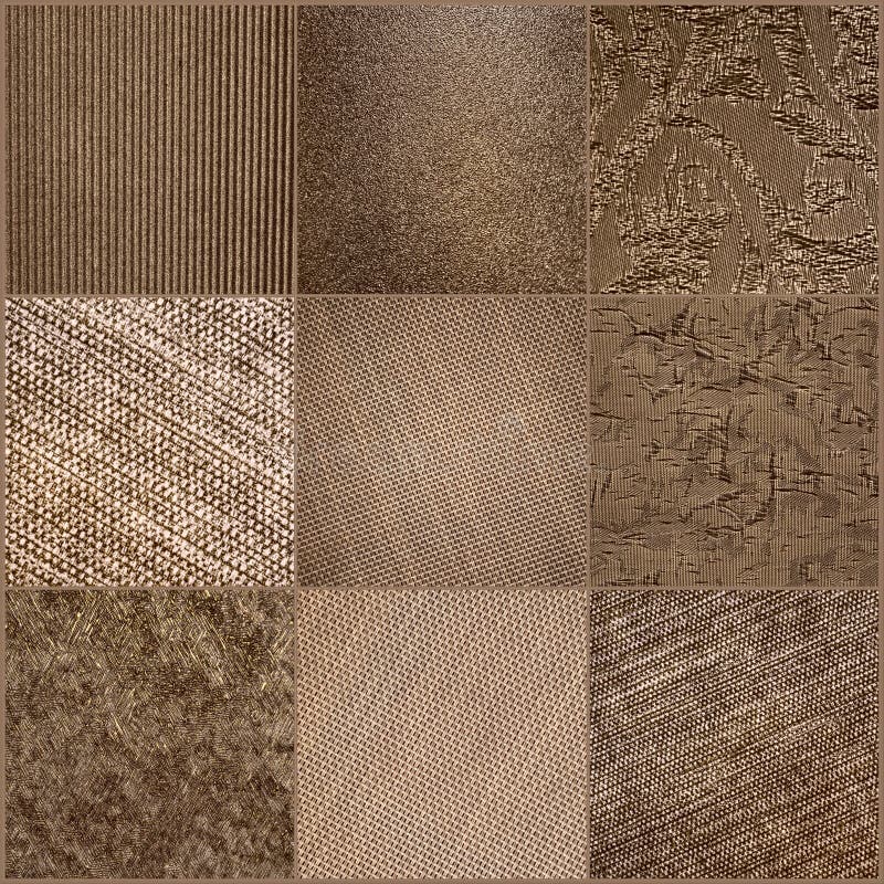 Collage of Beige and Brown Squares of Different Knitting Patterns ...