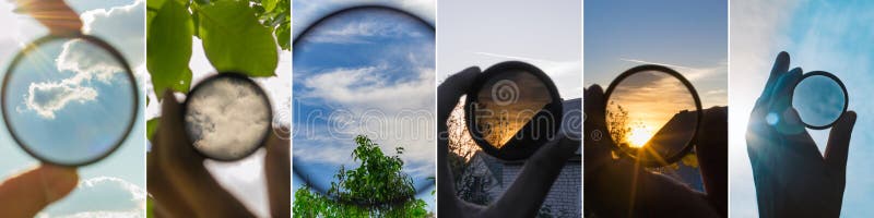Collage Polarizing Filter for the Camera Lens in Photography ...