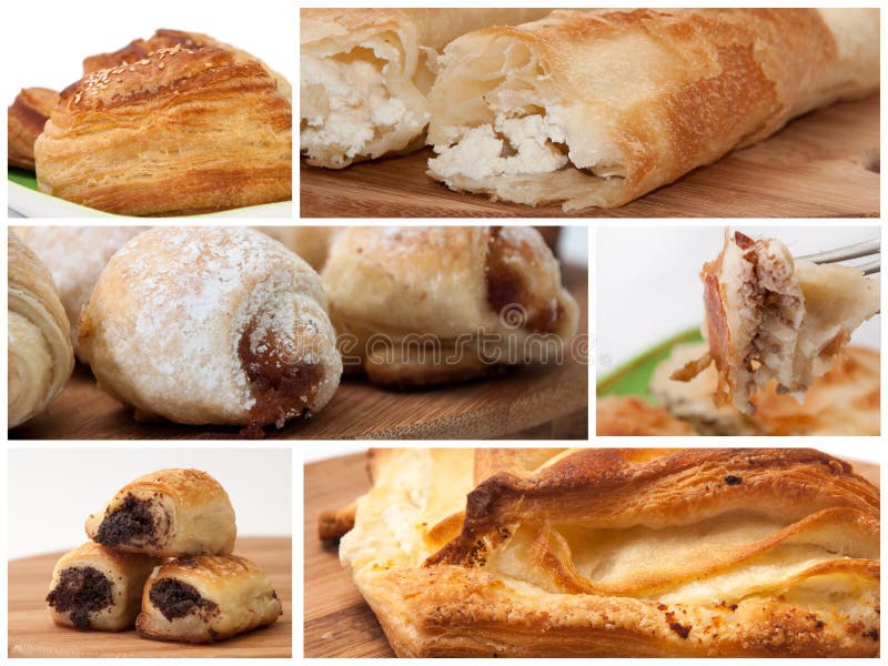 Collage with Products from the Bakery Stock Photo - Image of eating ...