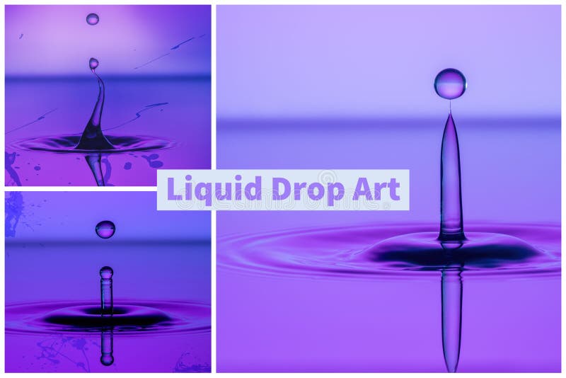 Liquid Drop Art Depicting a Rare Inverted Umbrella Shape Stock Photo ...