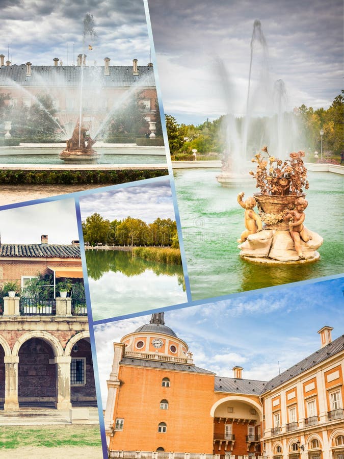 Madrid collage stock image. Image of city, cathedral - 47772759
