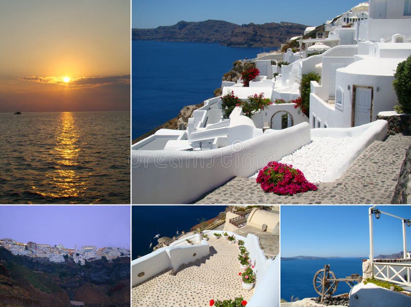 Banners - Greece collage stock photo. Image of holiday - 18727336