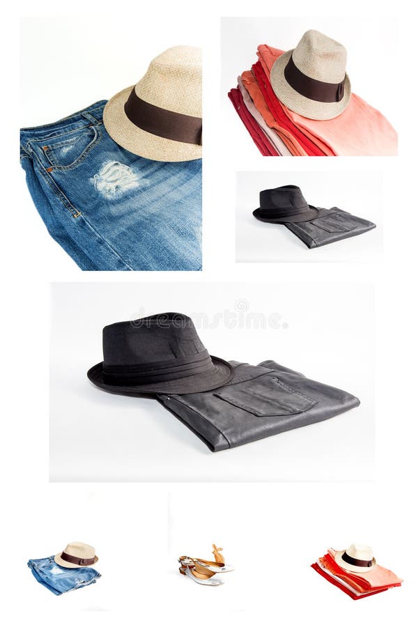 Set of Various Clothes and Accessories for Women Stock Photo - Image of ...