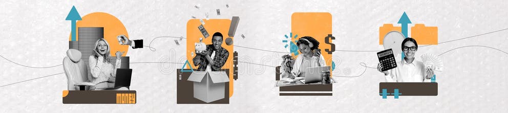 Creative Collage Featuring Vibrant Design Elements Showcasing ...