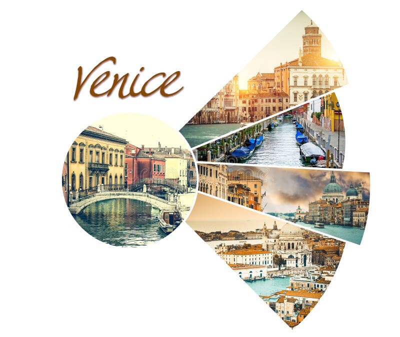 Collage of Sights of Venice Stock Image - Image of holiday, city: 138737103