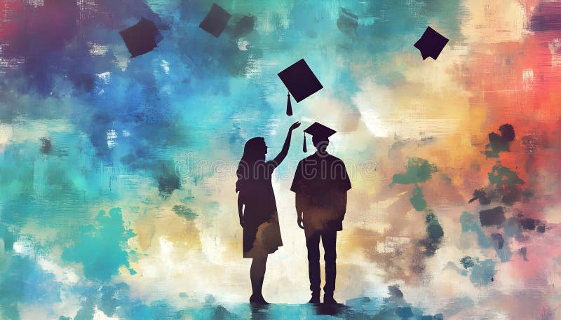 Collage of Study Diploma Graduation Student Knowledge Success ...