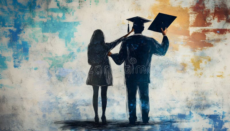 Collage of Study Diploma Graduation Student Knowledge Success ...