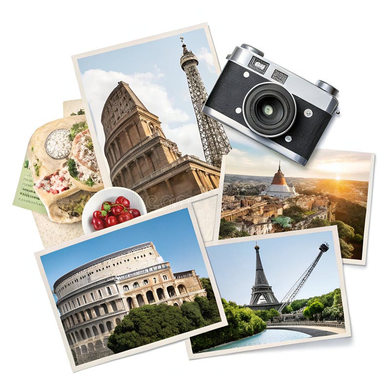 Collage-Style Graphic Design Stock Illustration - Illustration of ...