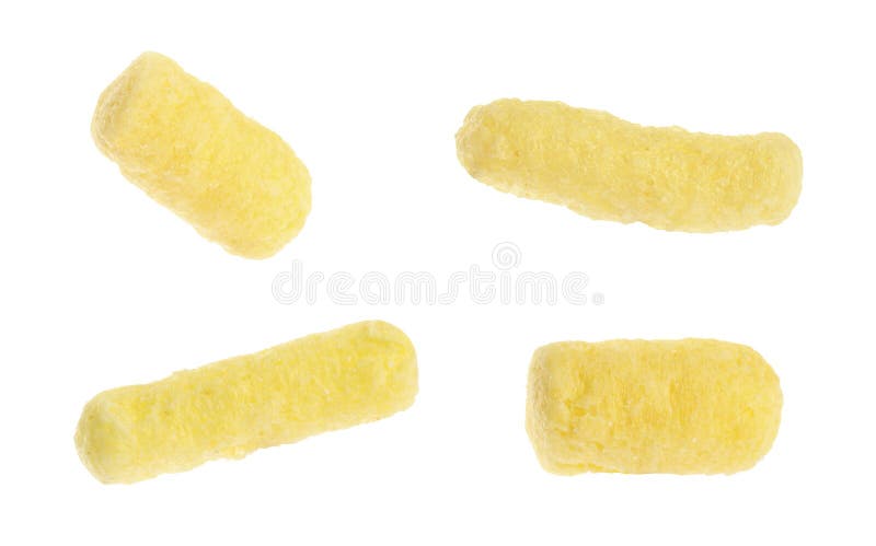Collage with Tasty Corn Sticks on White Background Stock Image - Image ...