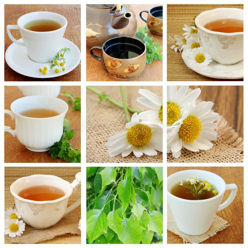 Tea Collage stock photo. Image of calm, sleep, restaurant - 27153748