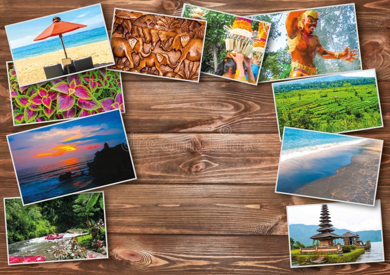 Bali tourism collage stock image. Image of greenery, asia - 25709981