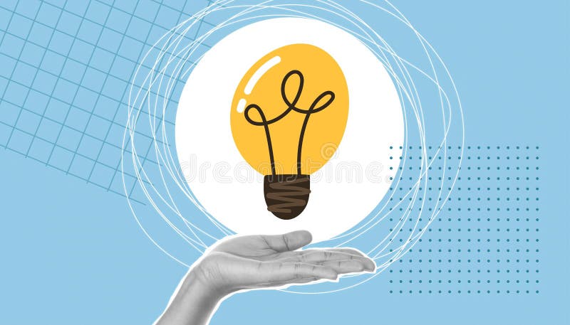 Collage on the Theme of Idea. an Idea for a Successful Business Stock ...