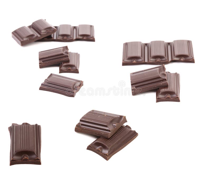 Collage of Three Chocolate Bars. Stock Photo - Image of rectangular ...