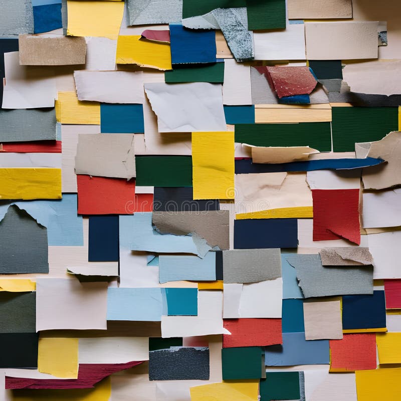 A Collage of Torn Magazine Pages, Vintage Photographs, and Handwritten ...