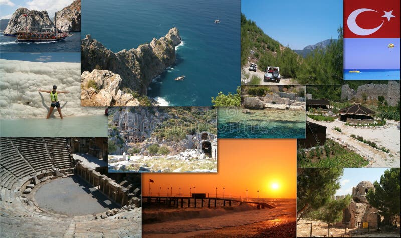 Collage of Turkey stock photo. Image of safari, cruise - 13763232