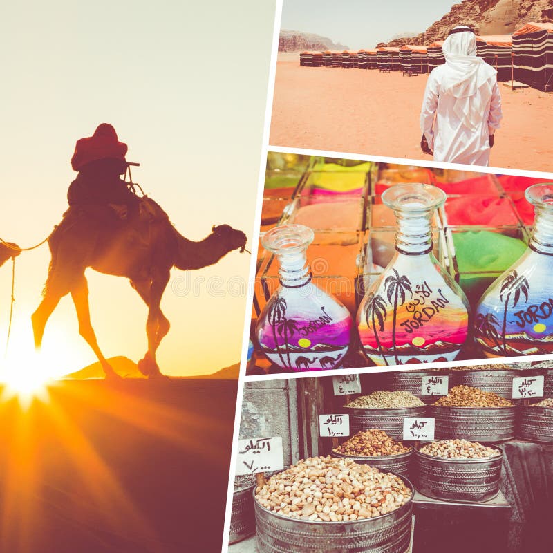 Collage of Typical Places in Morocco - My Photos Stock Photo - Image of ...