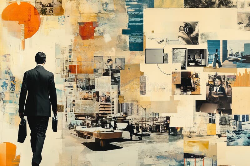 Collage of Various Business Scenes Stock Photo - Image of society ...