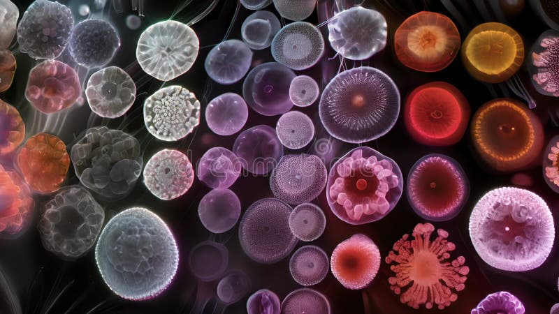 A Collage of Various Microscopy Techniques Revealing the Dynamic ...