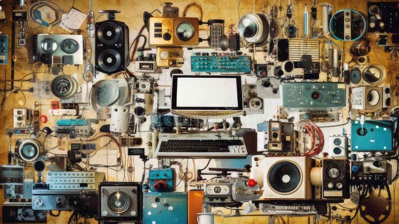 A Collage of Various Technological Devices Interconnected and Working ...