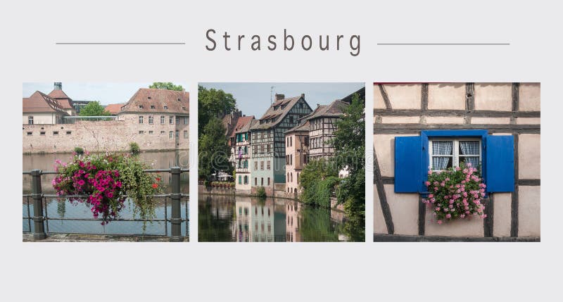 Various View of Strasbourg in France Stock Photo - Image of house ...