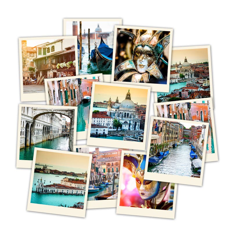Collage from Venice stock photo. Image of cityscape, landmark - 48488408