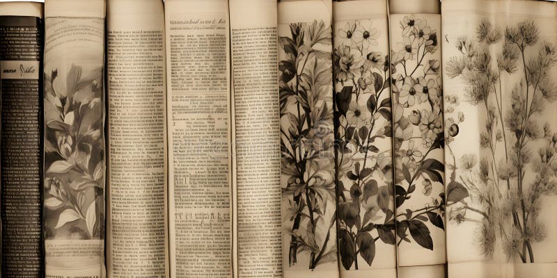 Collage of Vintage Book Pages Layered To Create a Texture Two ...