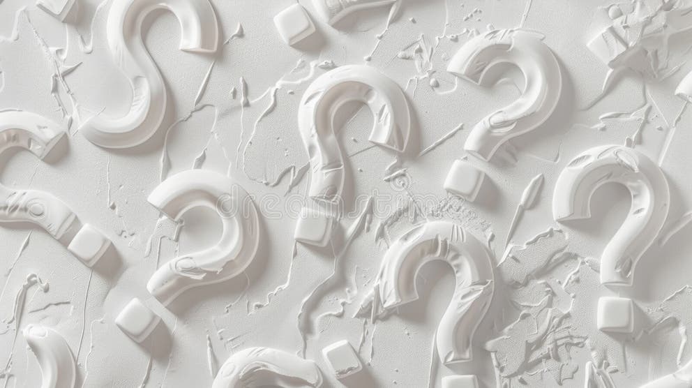 A Collage of White Question Marks.. AI Generated Stock Photo - Image of ...
